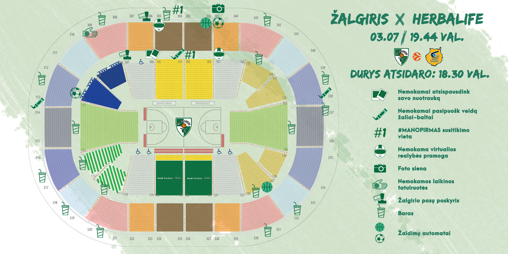 Ketvirtadienį „Žalgirio“ fanai prie skanduočių kvies prisijungti visą areną