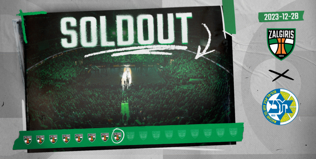 Metus „Žalgiris“ užbaigs pilnoje arenoje – iššluoti bilietai į dvikovą ...